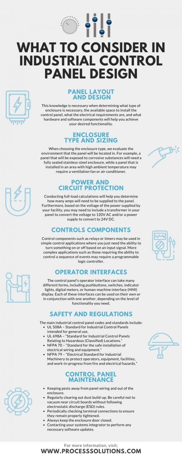 What to Consider in Industrial Control Panel Design | Process Solutions ...